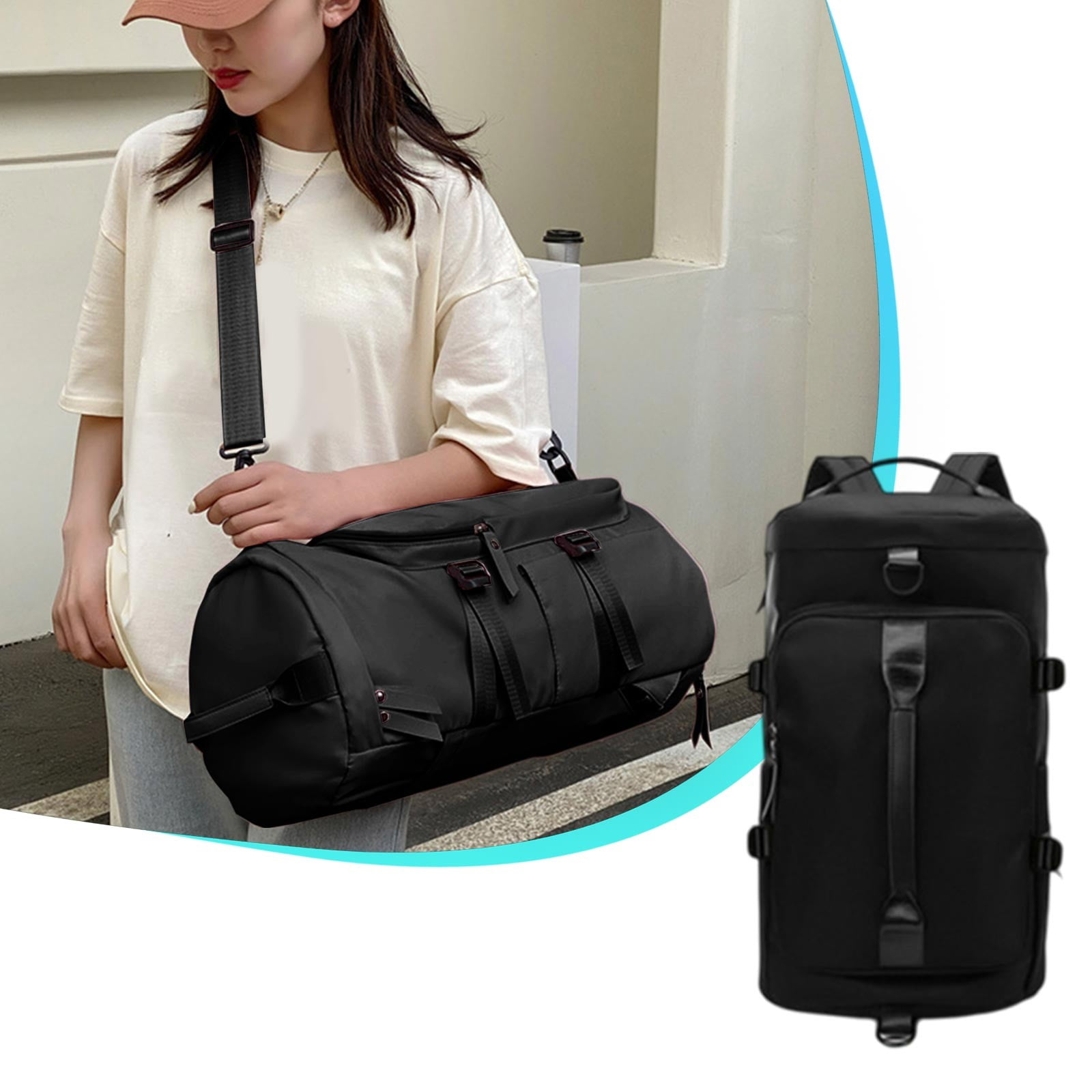 Nylon Swim Gym Backpack - Waterproof Wet/Dry Compartments & Ventilated ...