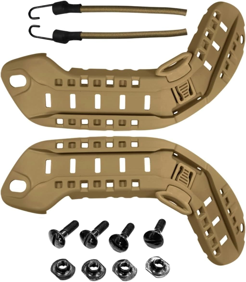 Nylon Tactical Combat MSA ARC Helmet Side Rails with NVG Bungee for ...