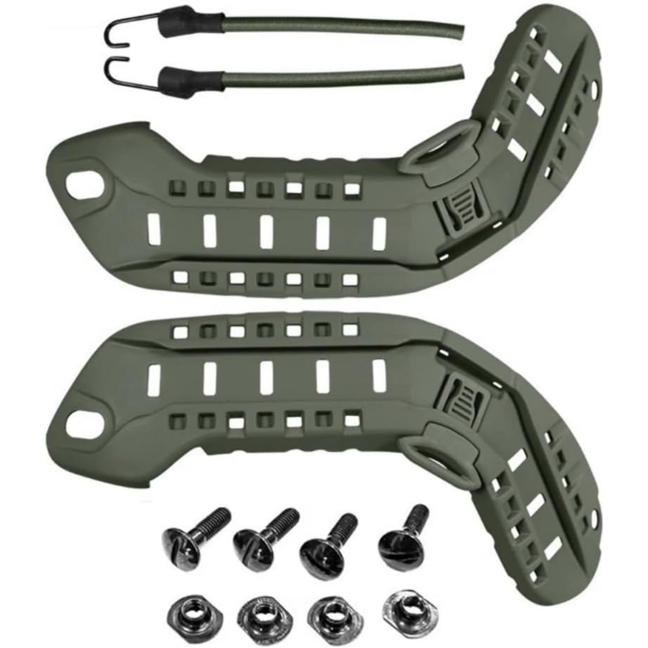 Nylon Tactical Combat MSA ARC Helmet Side Rails with NVG Bungee for ...