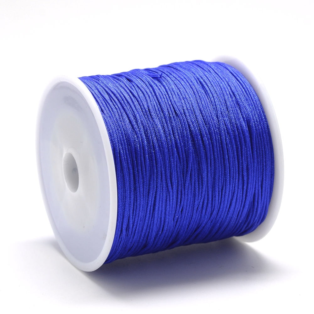 Nylon Thread Chinese Knotting Cord Blue 1.5mm 164.04 Yards(150m)/Roll ...