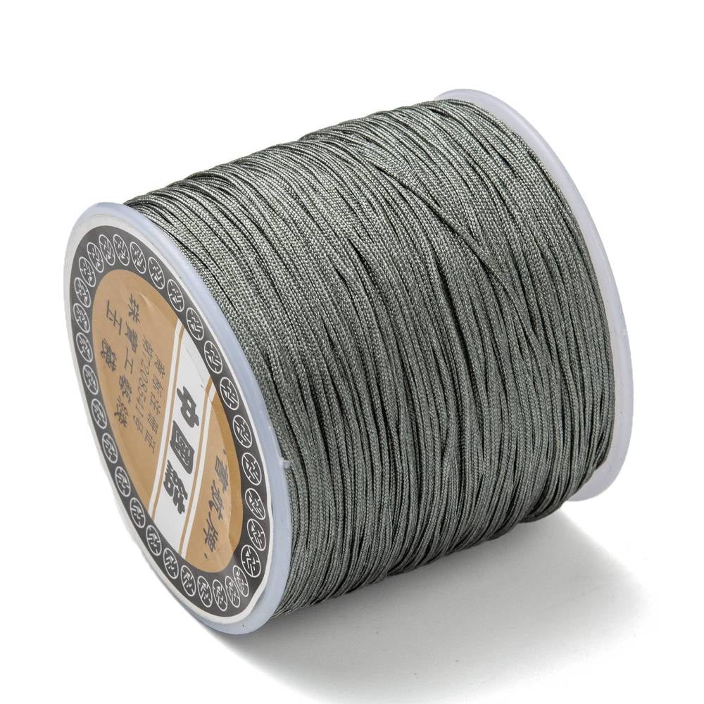 Nylon Thread Chinese Knotting Cord Gray 0.8mm about 109.36 yards(100m ...