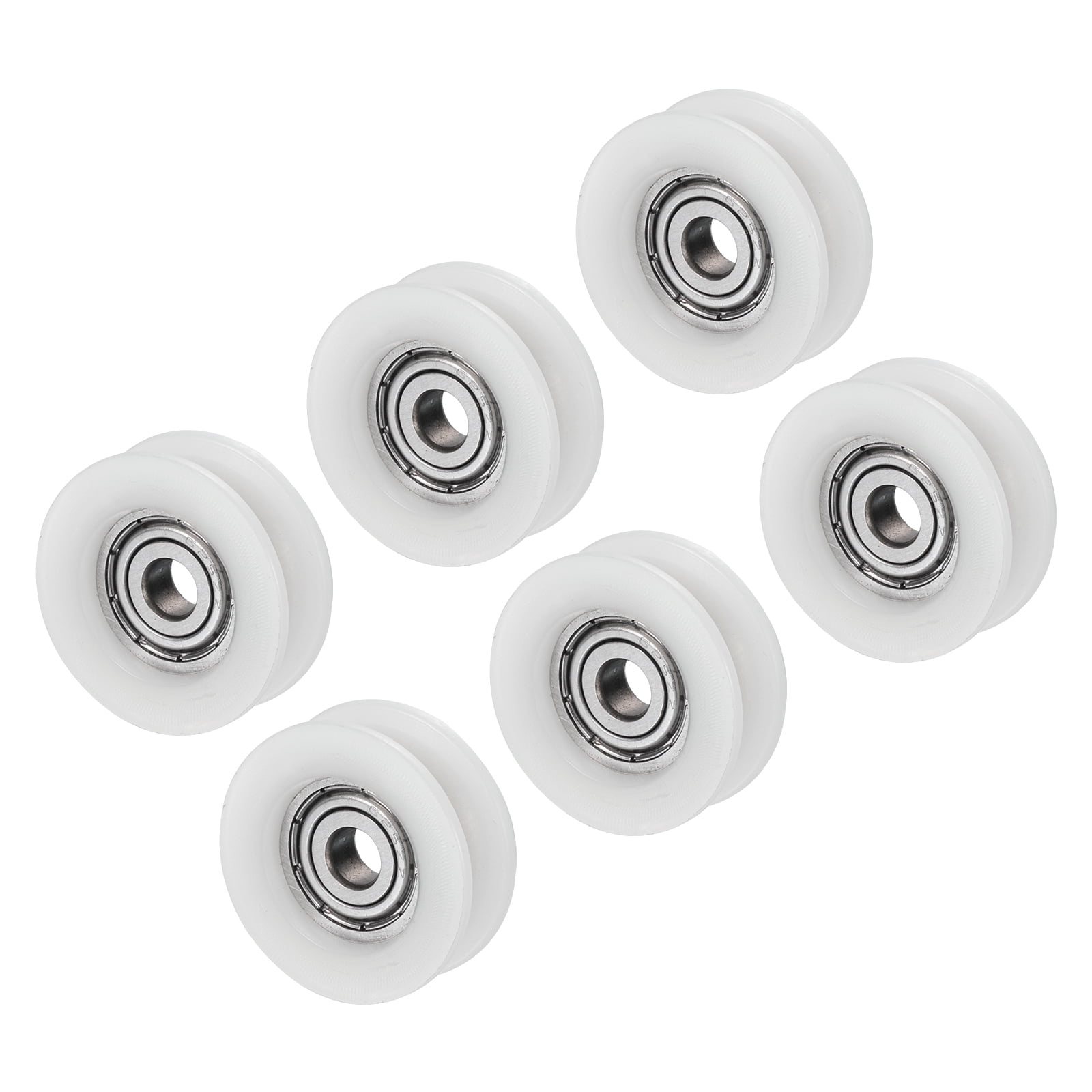 Nylon U Groove Pulley Wheel 5x25x9mm Bearing Guide Track Sliding ...