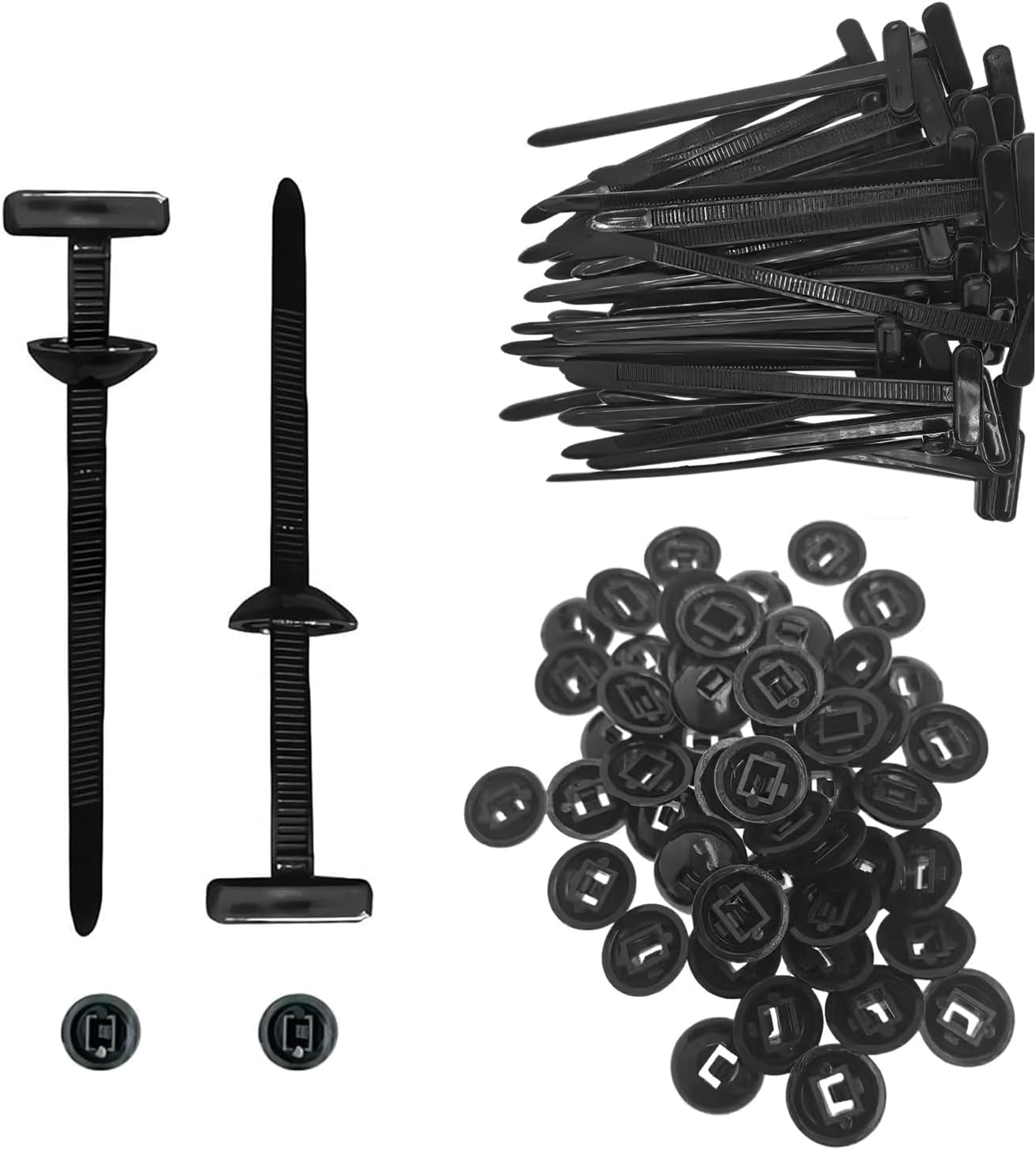 Nylon Universal Cable Tie Buckle,2025 New Heavy Duty Self-Locking Nylon ...