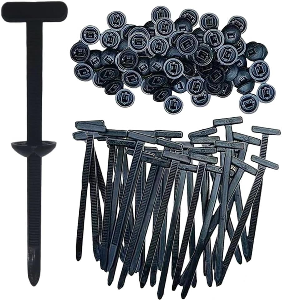 Nylon Universal Cable Tie Buckle, 2025 New Heavy Duty Self-Locking Zip Ties Rivet, Multipurpose ...