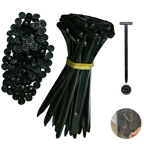 4-Inch 0.12-Inch Width Black Self-Locking Zip Ties Nylon Cable Ties ...