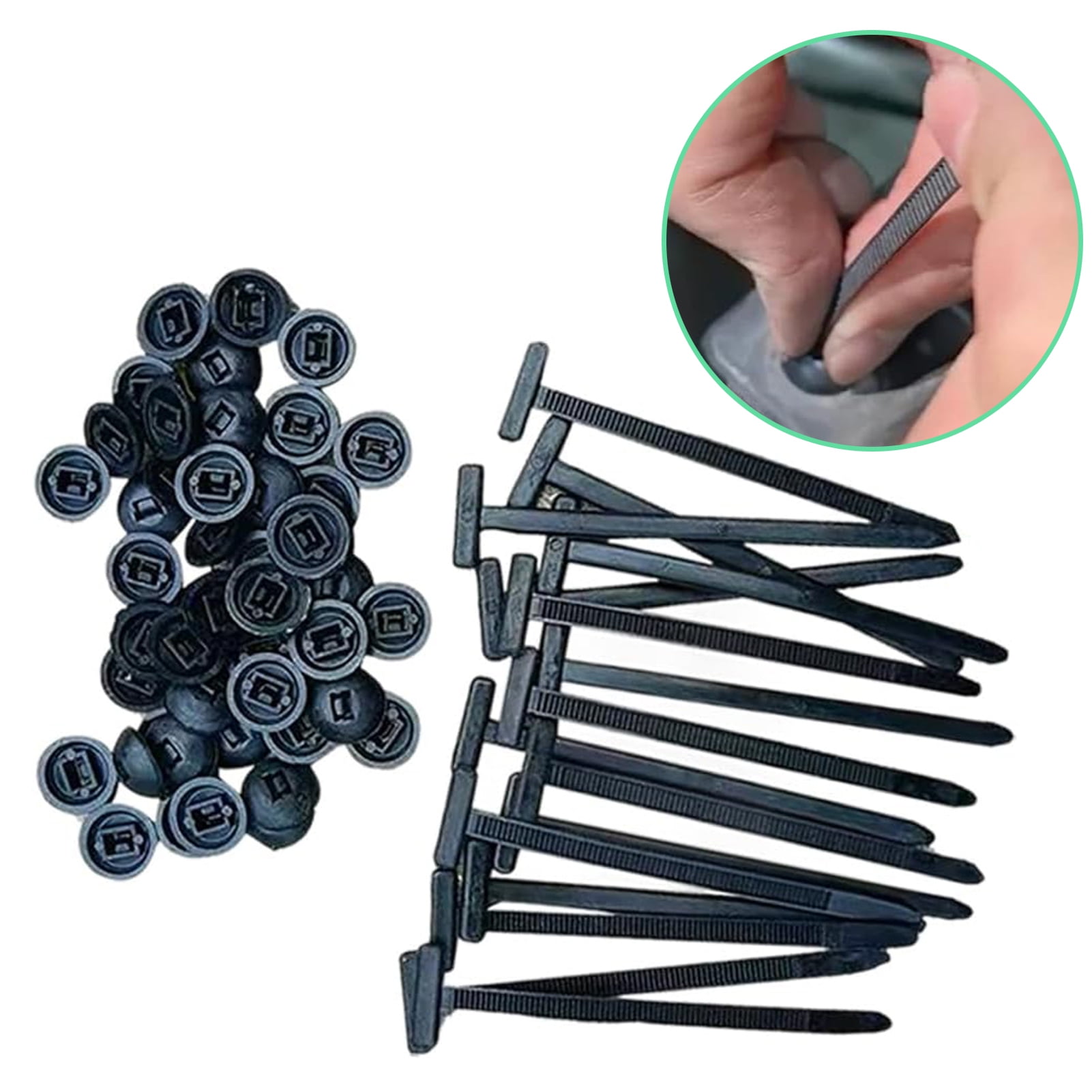 Nylon Universal Cable Tie Buckle Heavy Duty Self-Locking Nylon Zip Ties ...