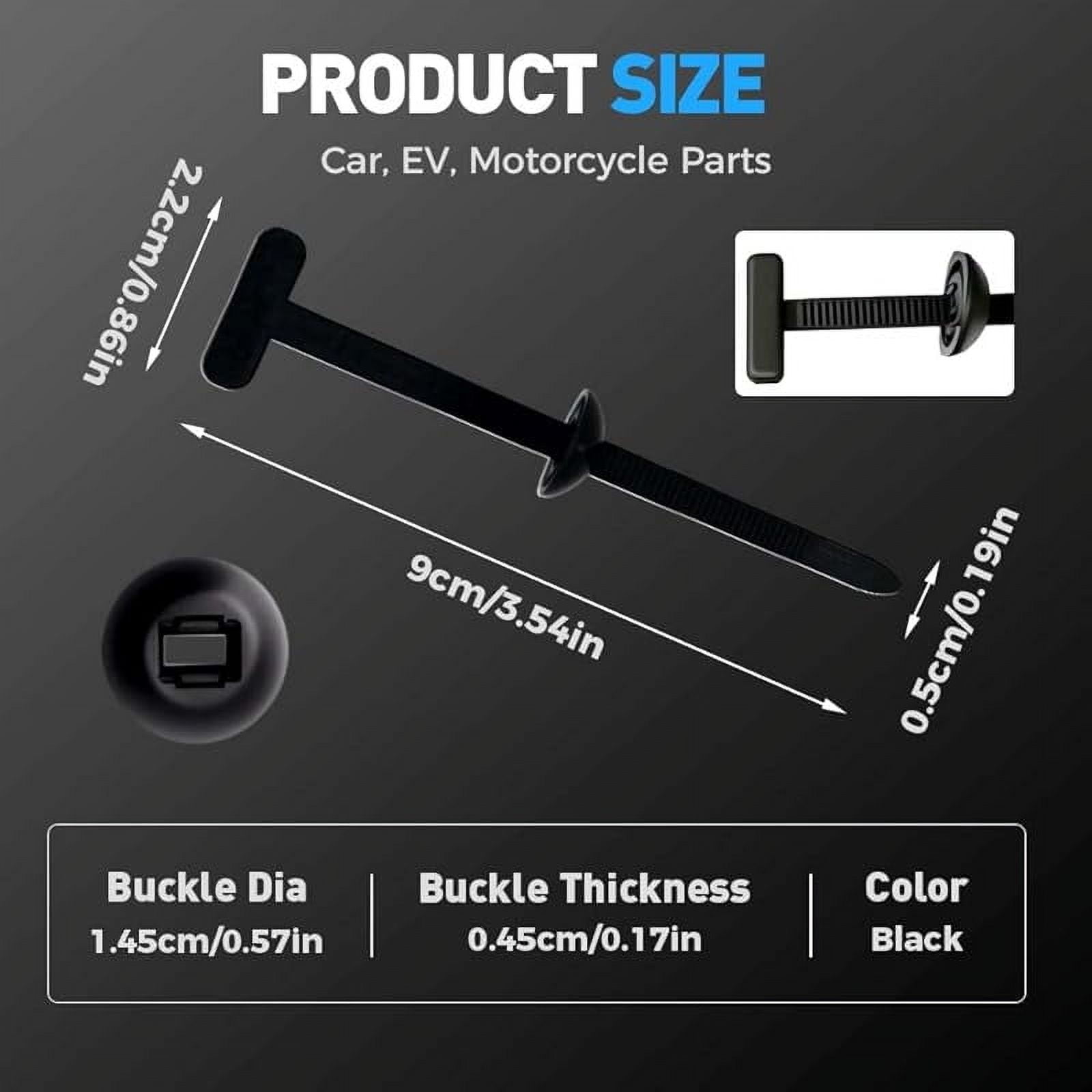 Nylon Universal Cable Tie Buckle, Heavy Duty Self-Locking Nylon Zip ...