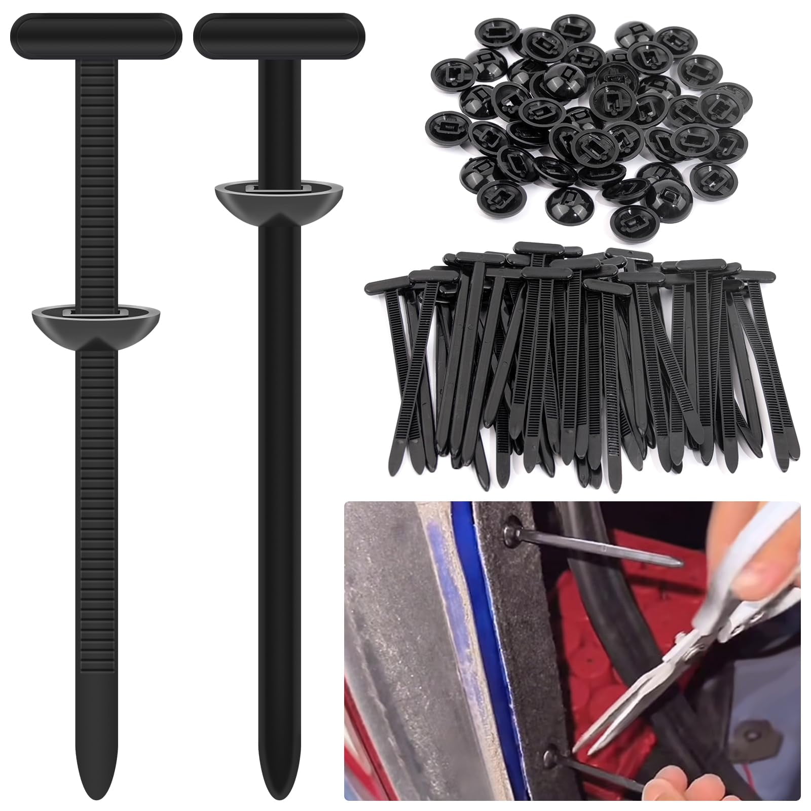 Nylon Universal Cable Tie Buckle - Heavy Duty UV Resistant Zip Ties ...