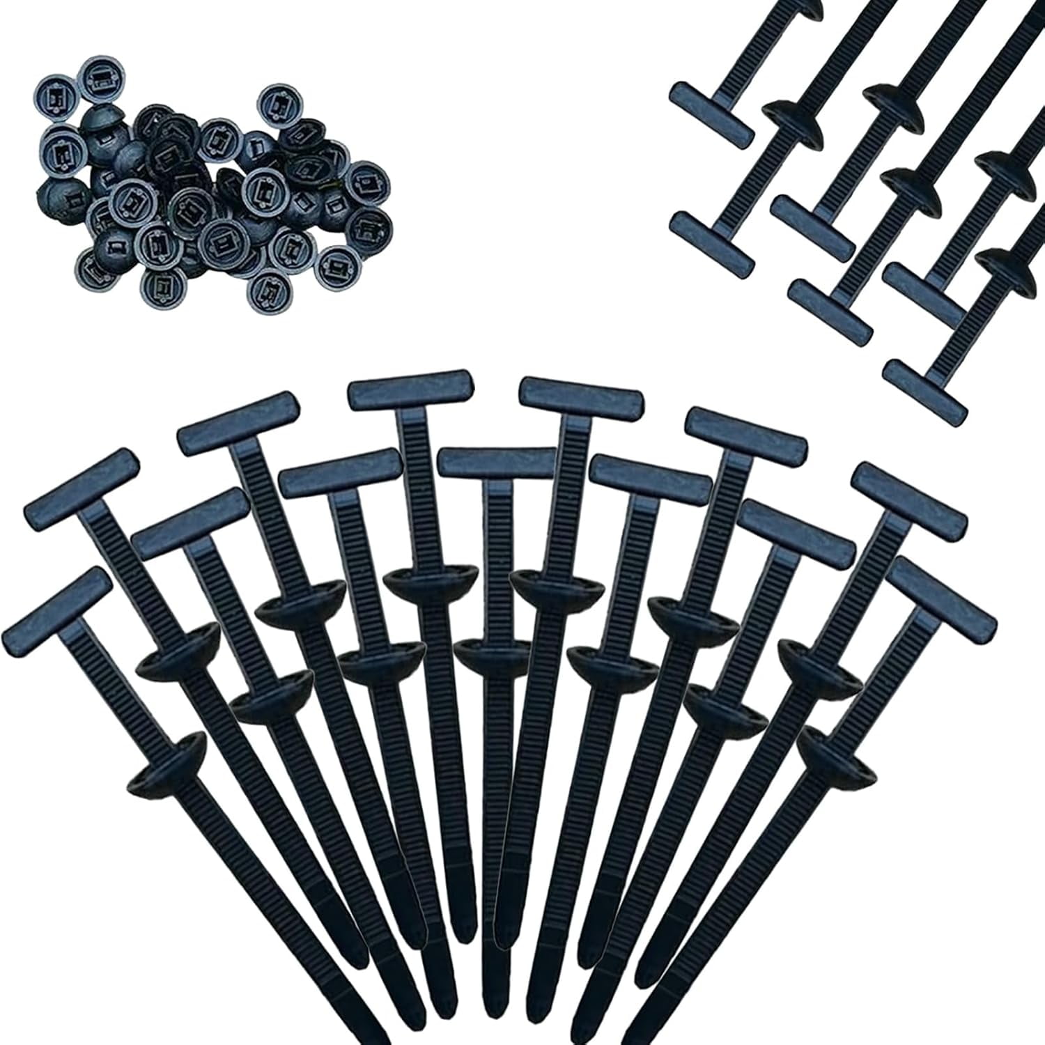 Nylon Universal Cable Tie Buckle, Self-Locking Nylon Zip Ties Holder ...