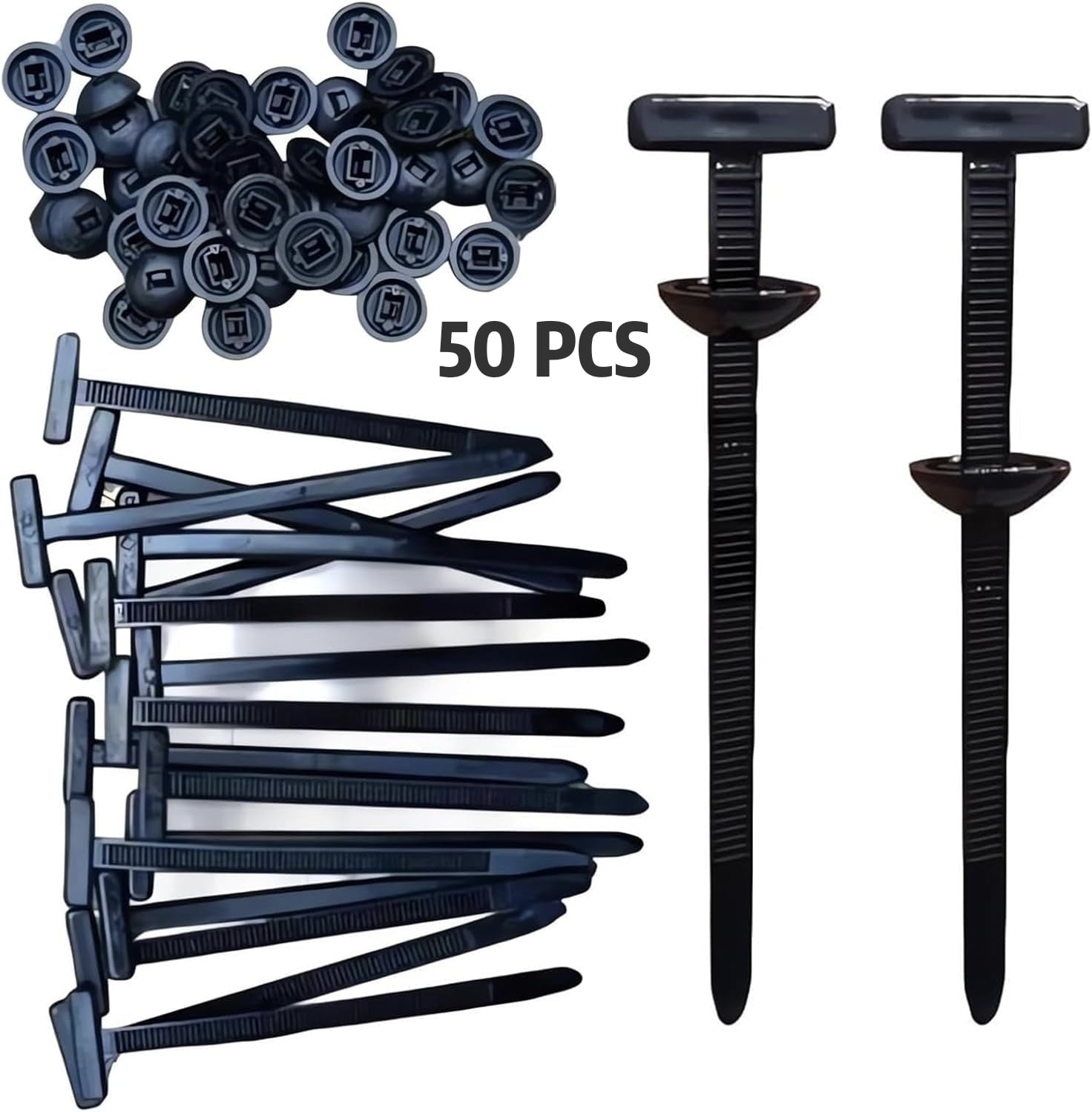 Nylon Universal Cable Tie Buckle – Upgrade Multipurpose Black Plastic ...