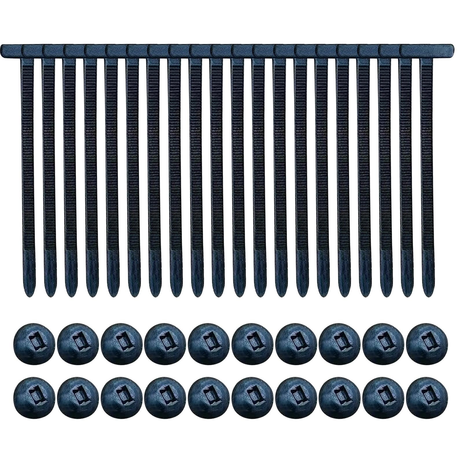 Miukea Nylon Universal Cable Tie Clips, Zip Tie Fasteners for Cars ...