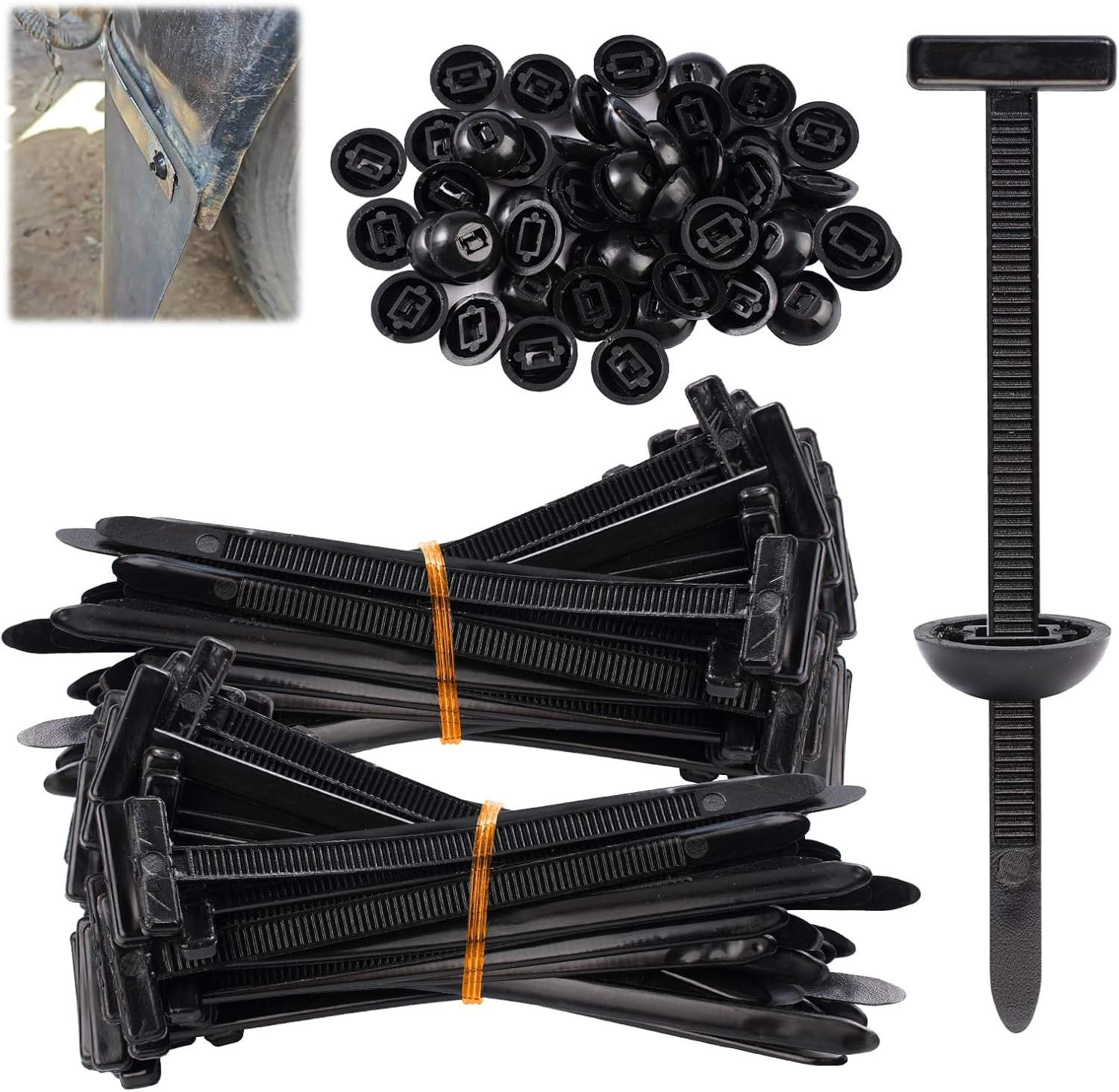 Nylon Universal Zip Ties Buckle, Cable Ties with Pin & Button Design ...