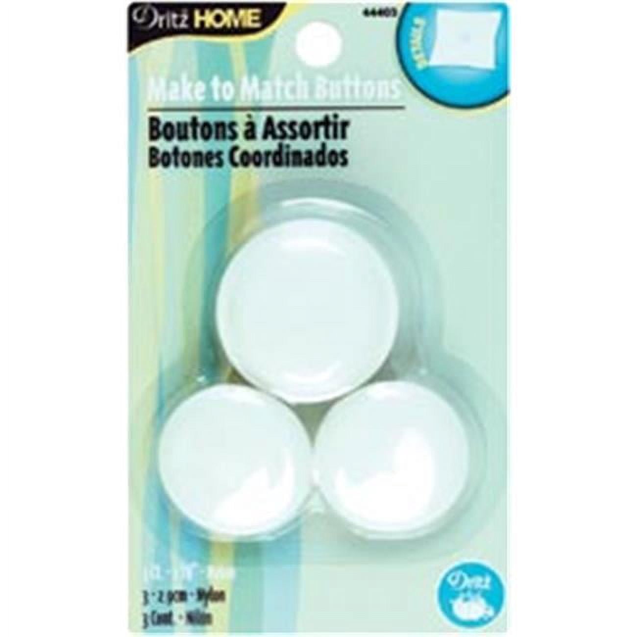 Nylon Upholstery Cover Buttons -Size 45 1-1/8" 3/Pkg - Walmart.com