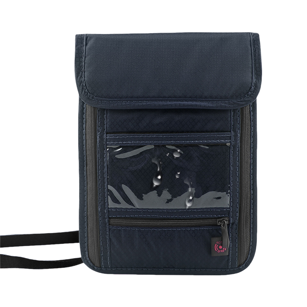 Nylon Wallet Antitheft Crossbody Document Bag Hanging Security Neck ...