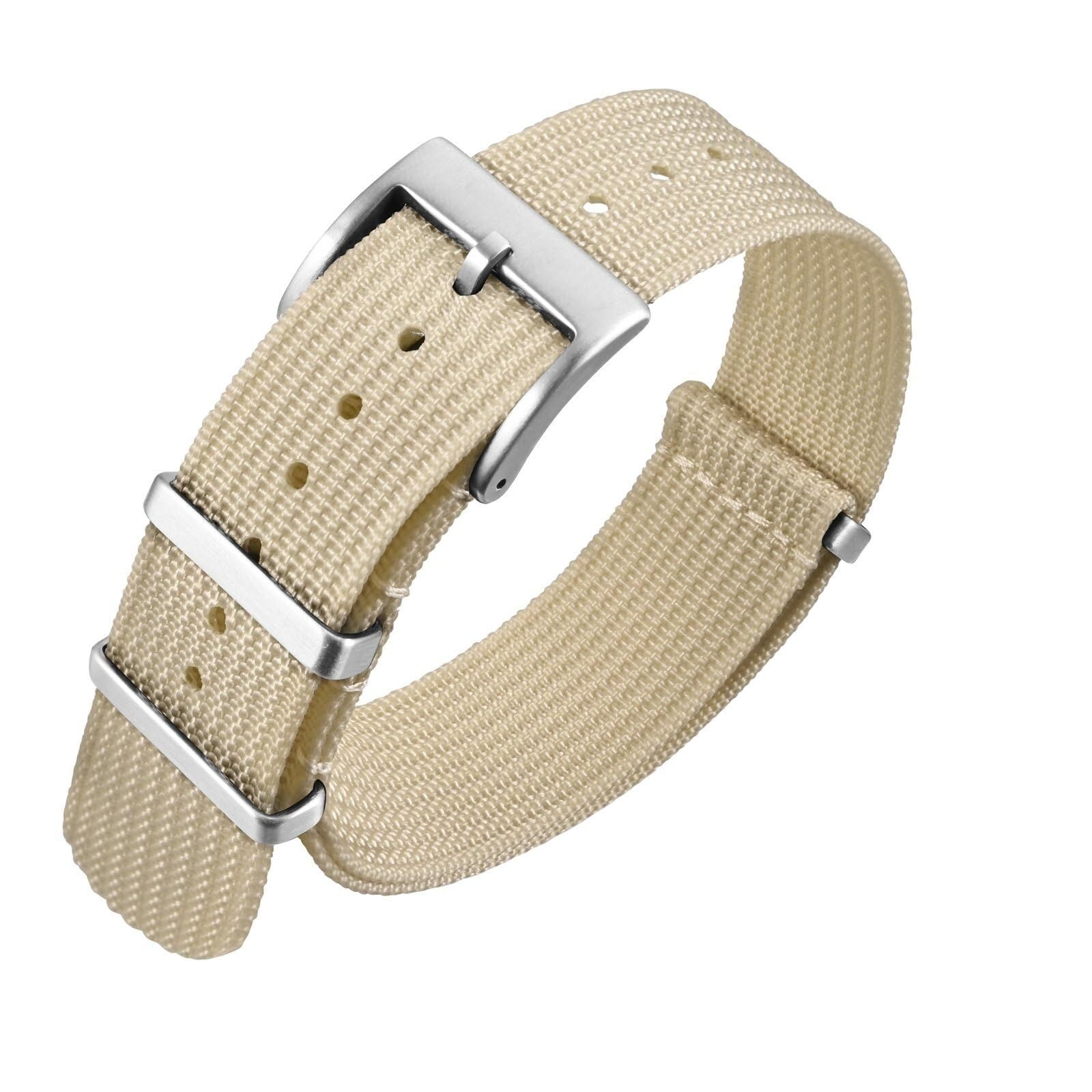 MAE Nylon Watch Band, One-Piece Waterproof Military Watch Straps with ...