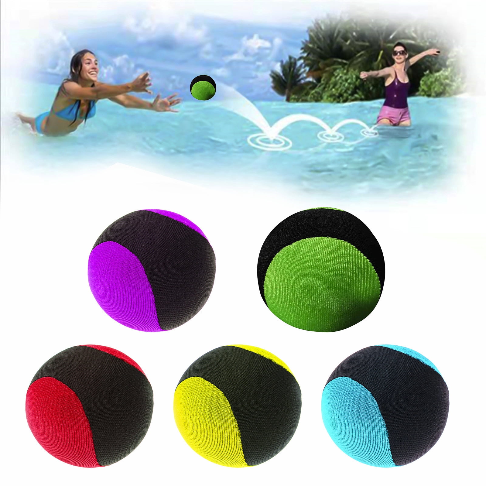 Nylon Water Bouncy Ball | Floating Pool Beach Game Toy | Stress Relief ...