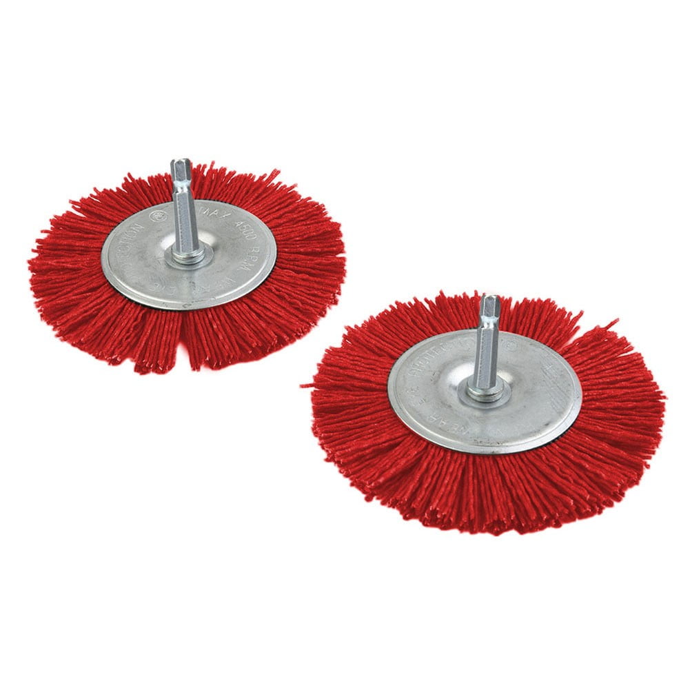 Nylon Wheel & Cup Brush Set with 6mm Shank for Removing Rust and ...