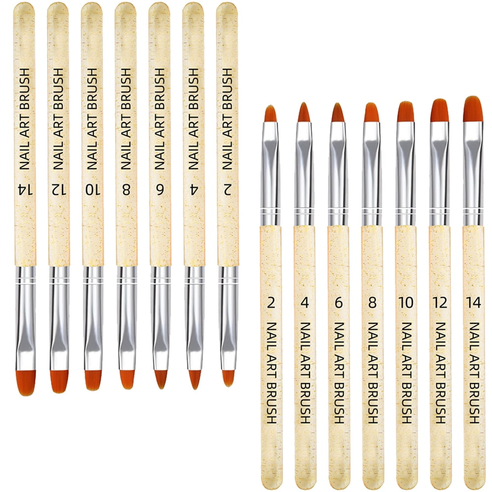 Nylon Wool Brush Heads Acrylic Nail Brush Pen Set Uv Gel Acrylic Nail ...