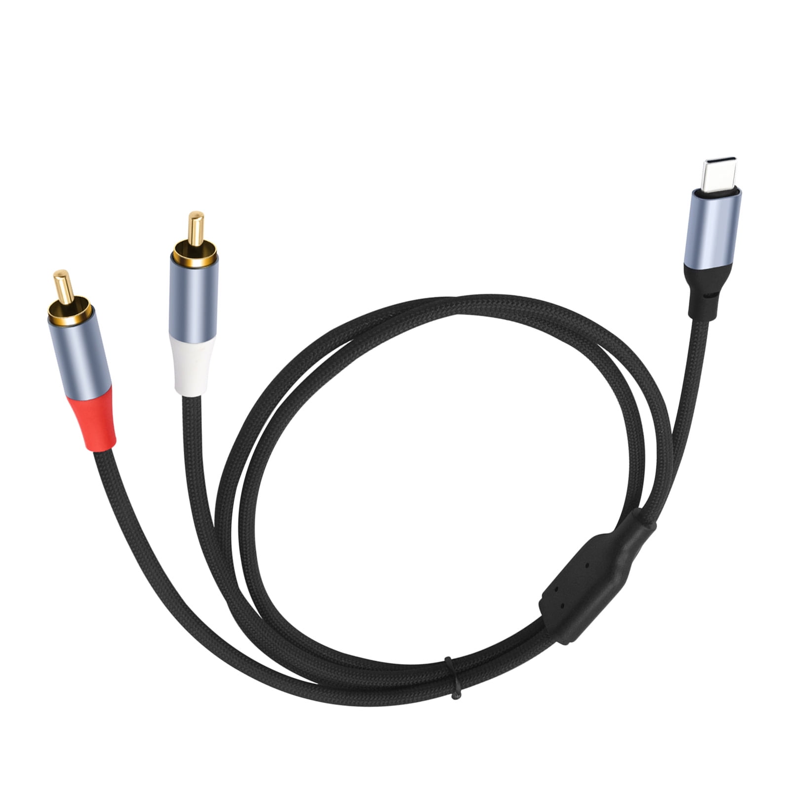 Nylon Woven USB C To 2RCA Decoding Line For Digital Sound Transmission ...