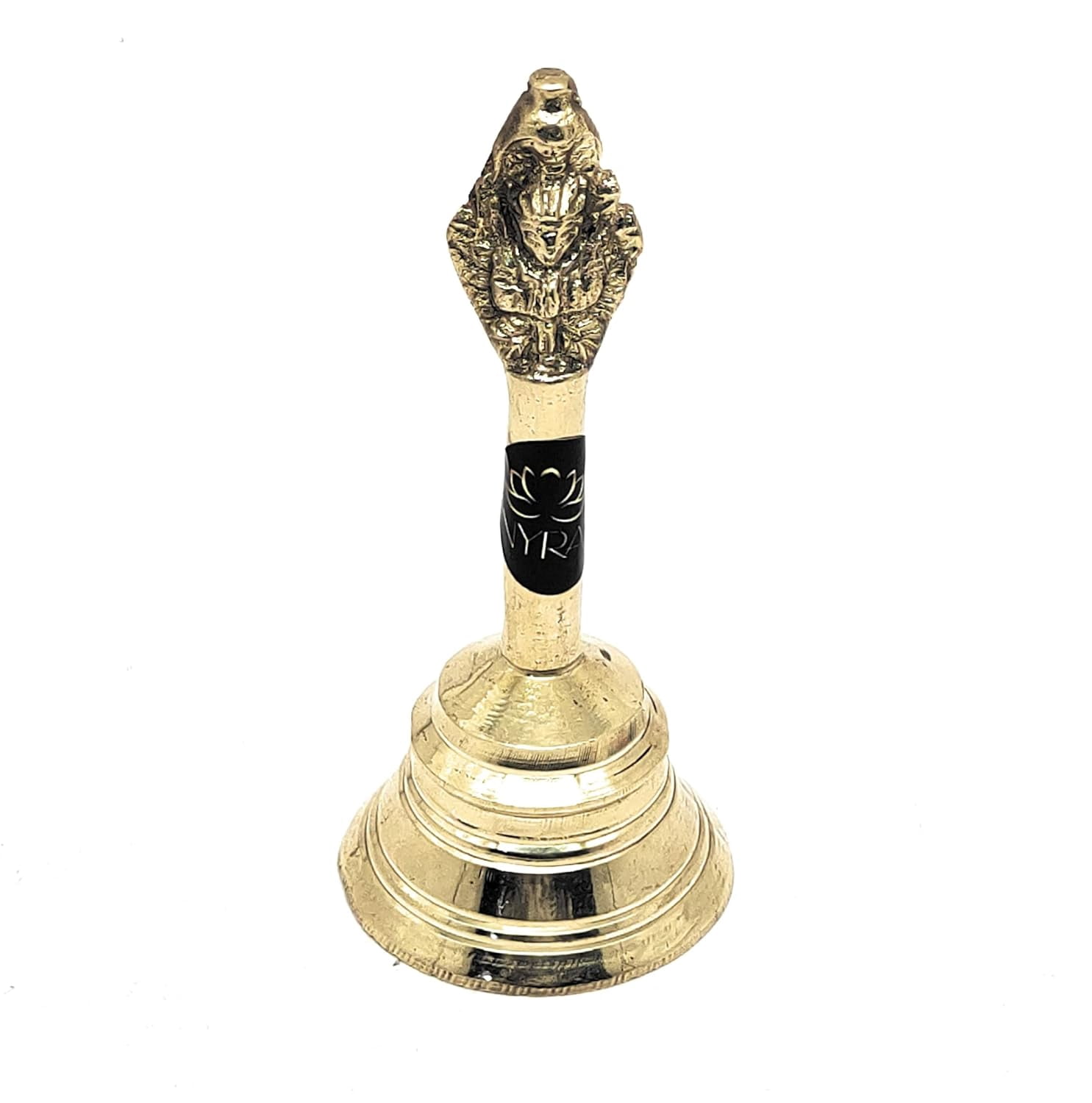 Nyra Pure BrassPeetal Pooja Mandir BellGhanti Hand Bell for Mandir Puja ...