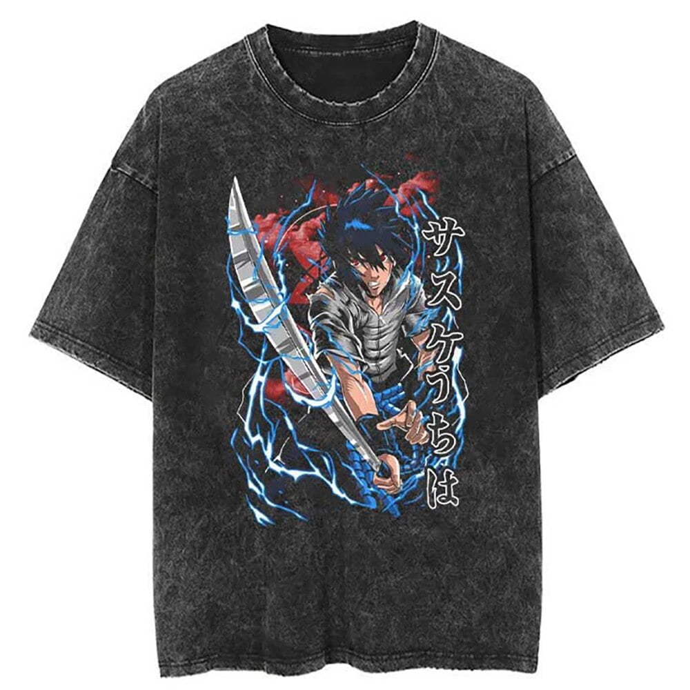 Nysekai Azure Blade Avenger Vintage Washed Oversized Graphic T-Shirt ...