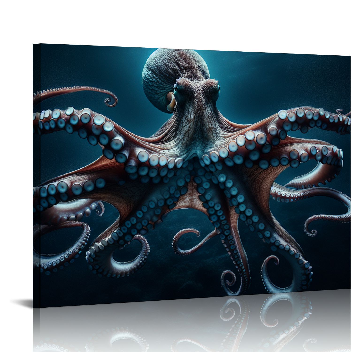 Nyssed Hawaii, Day Octopus (Octopus Cyanea) Canvas Wall Art Print, Sea ...