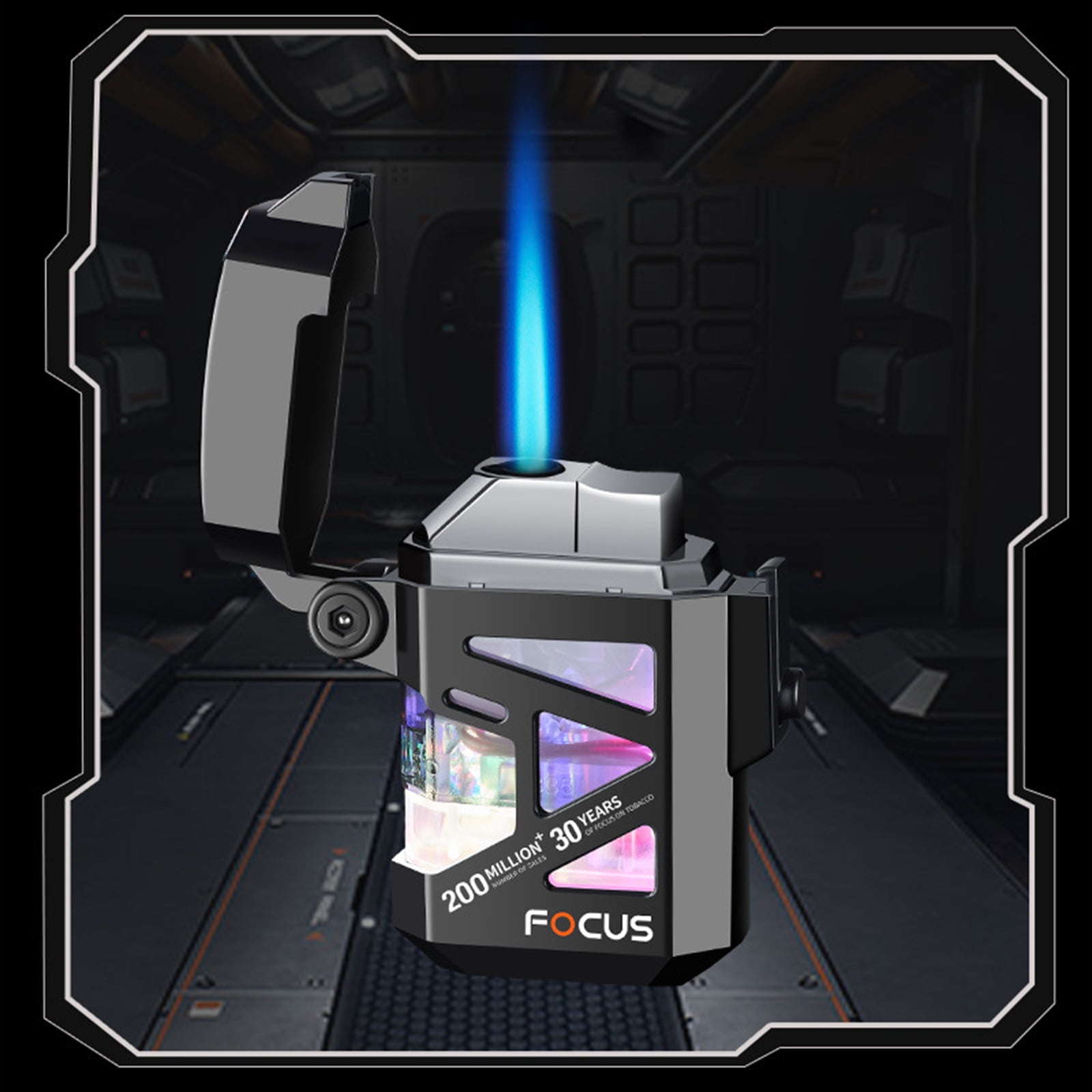 Nywaba Adjustable Portable Butane Lighter,Mecha Wind Direct Charge ...