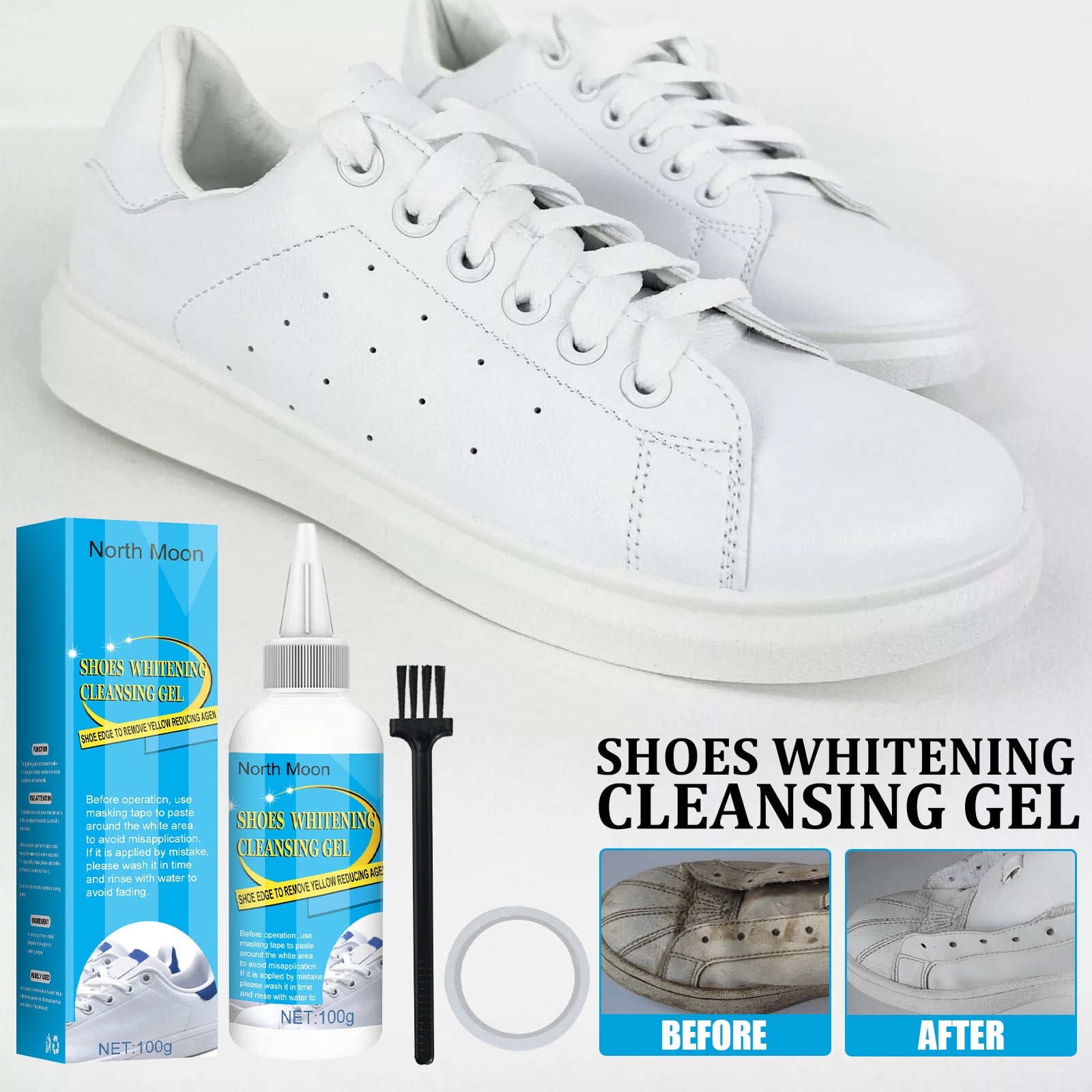 Nywaba Shoe Polishing Agent Cleaning Agent Whitening, Shoe Cleaning Kit ...