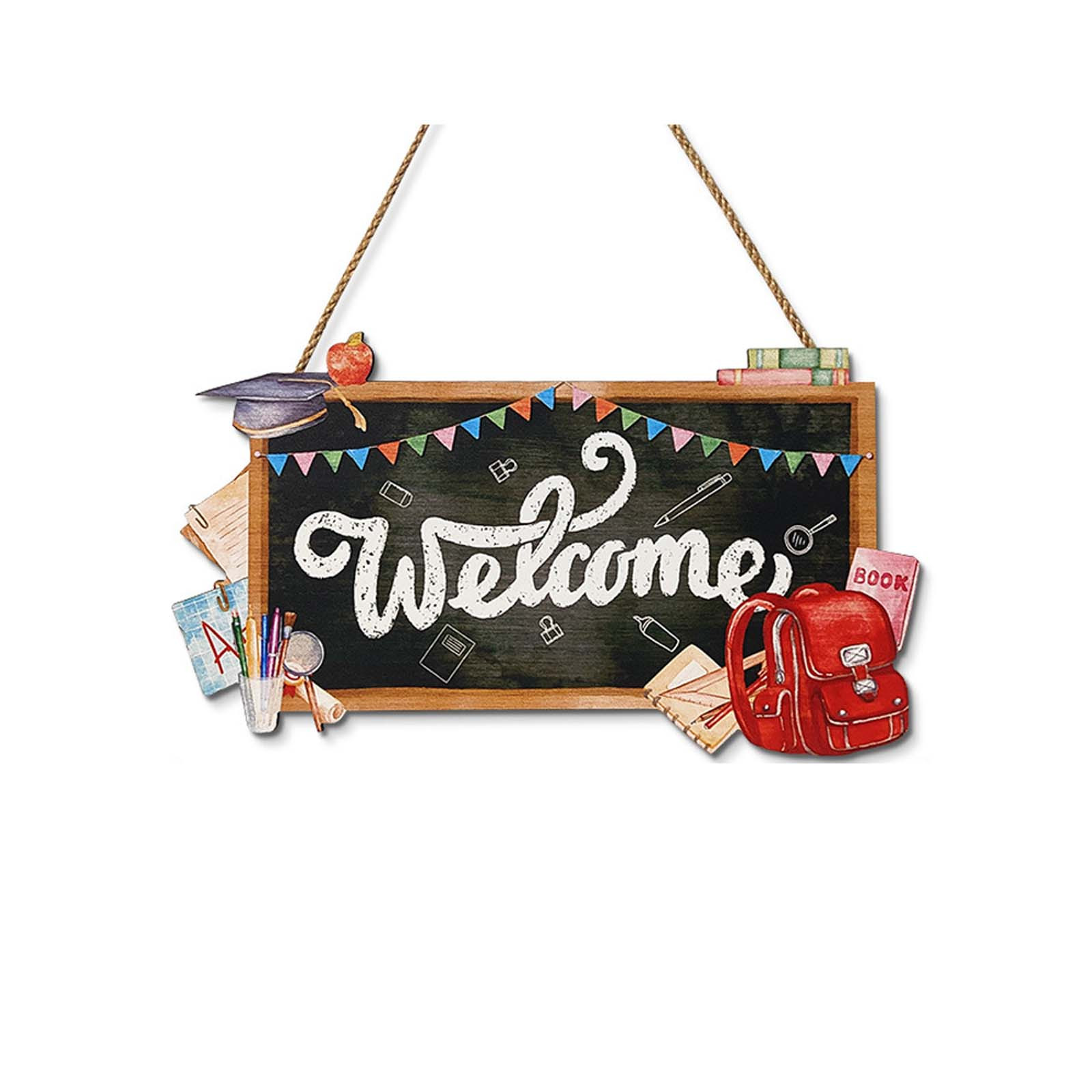WhatSign Welcome Sign for Classroom Door Decorations 11.4" Personalized ...
