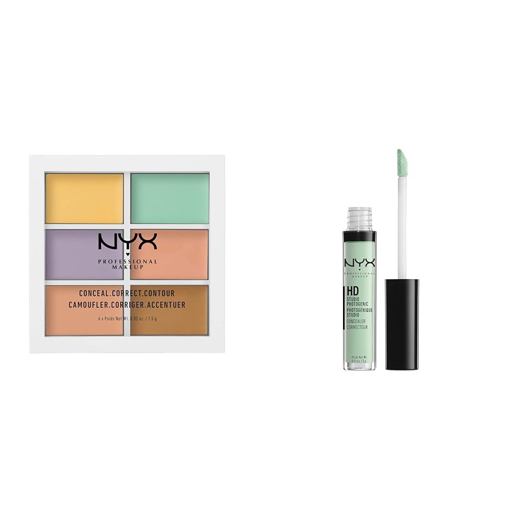 Nyx Professional Makeup Color Correcting Concealer Palette & Hd Studio ...