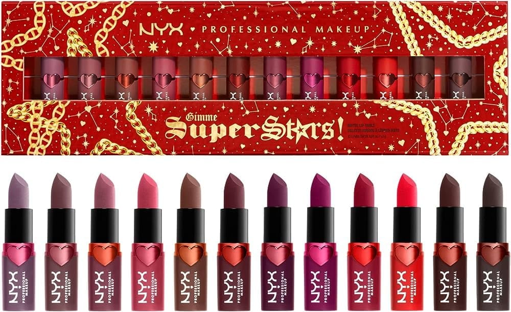 Nyx Professional Makeup Gimme Super Stars! Matte Lip Vault, Gift Set ...