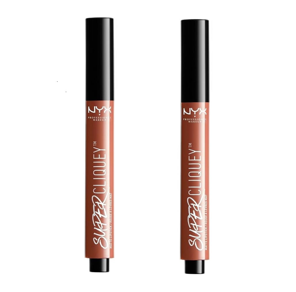Nyx Professional Makeup Pack Of 2 Nyx Super Cliquey Matte Lipstick, On ...