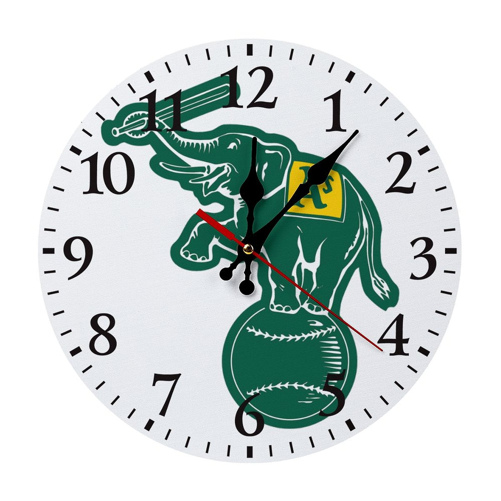 O_Athletics Circular Wall Clock, Modern Small Wall Clocks Battery ...