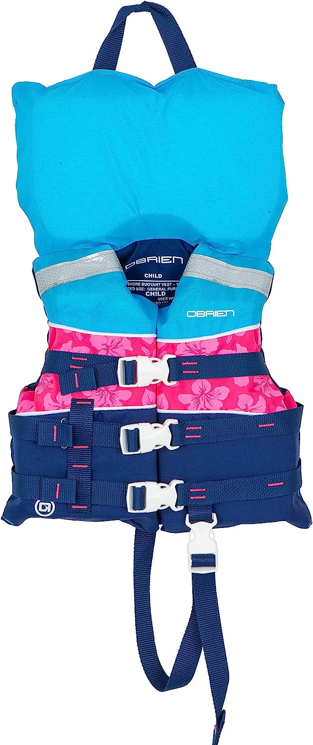 O'Brien Child Nylon w/Collar CGA Life Jacket, Pink (30-50lbs) - Walmart.com