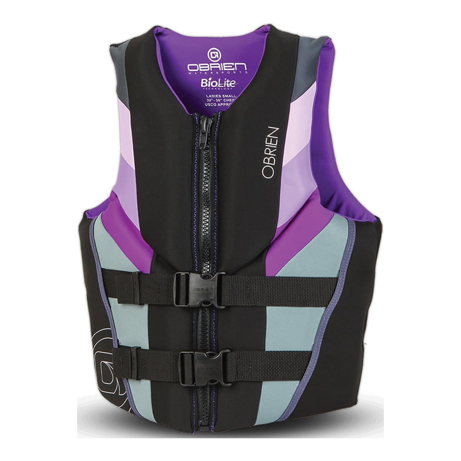 O'Brien Focus Life Jacket for Women, Black and Purple, Lightweight ...