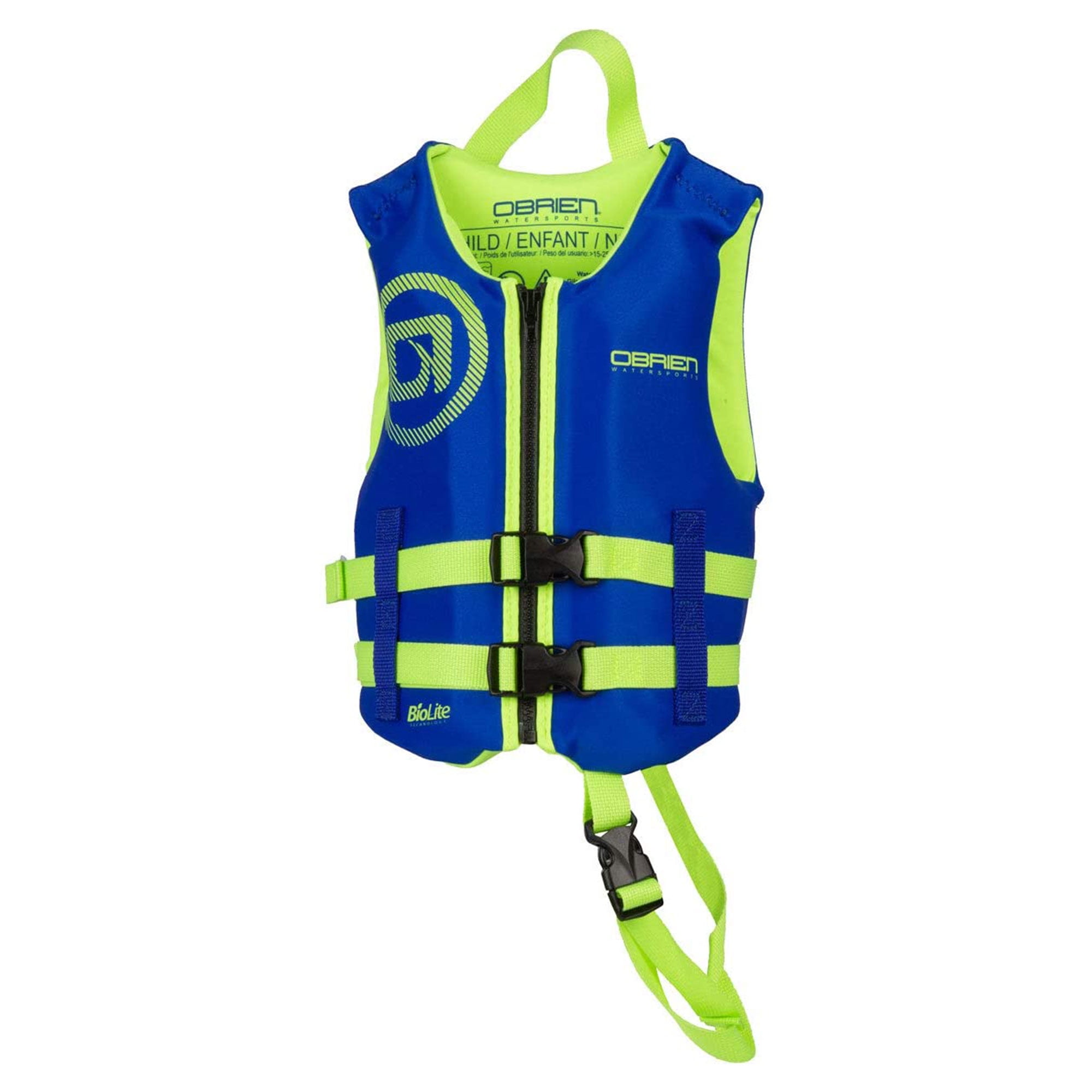 O'Brien Neoprene Life Jacket for Small Children 33-55 Lbs, Blue ...