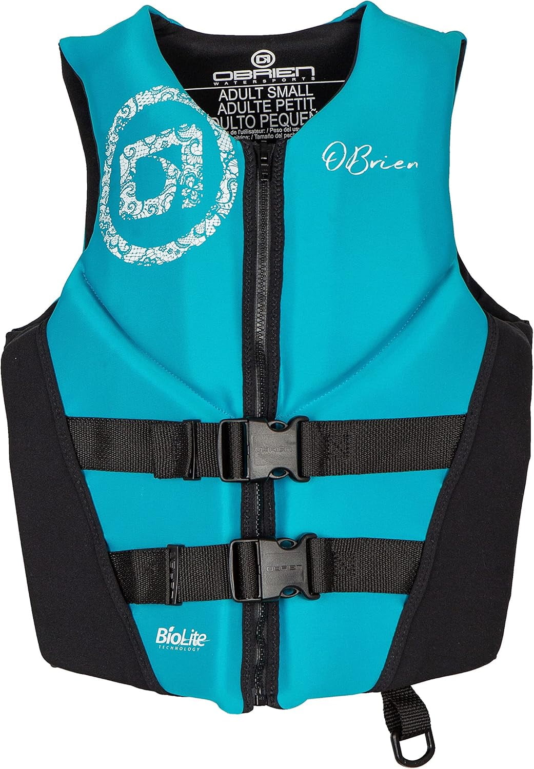 O'Brien Women's Traditional Neoprene USCGA Life Jacket, Aqua, Large ...