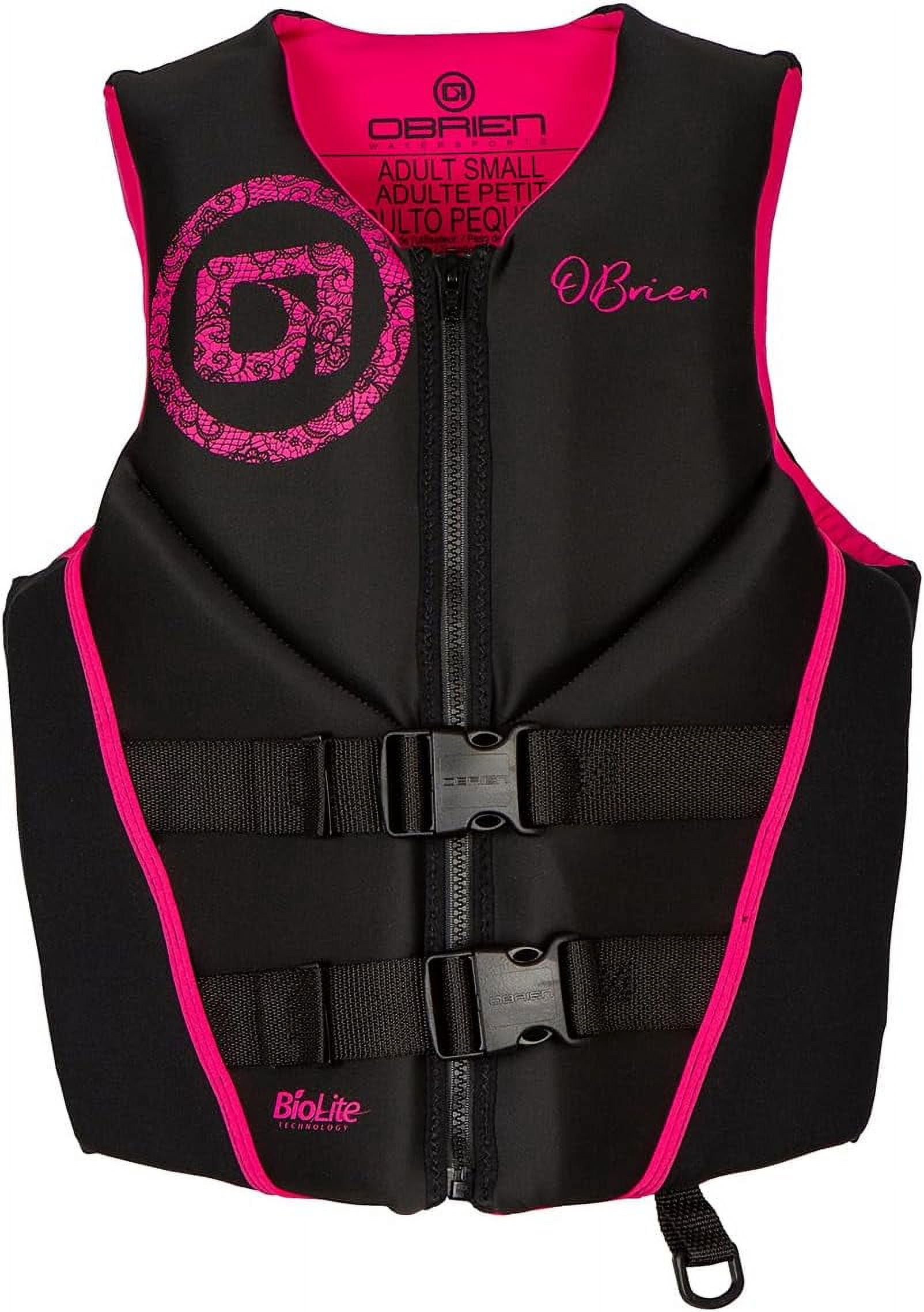 O'Brien Women's Traditional Neoprene USCGA Life Jacket, Pink, Large ...