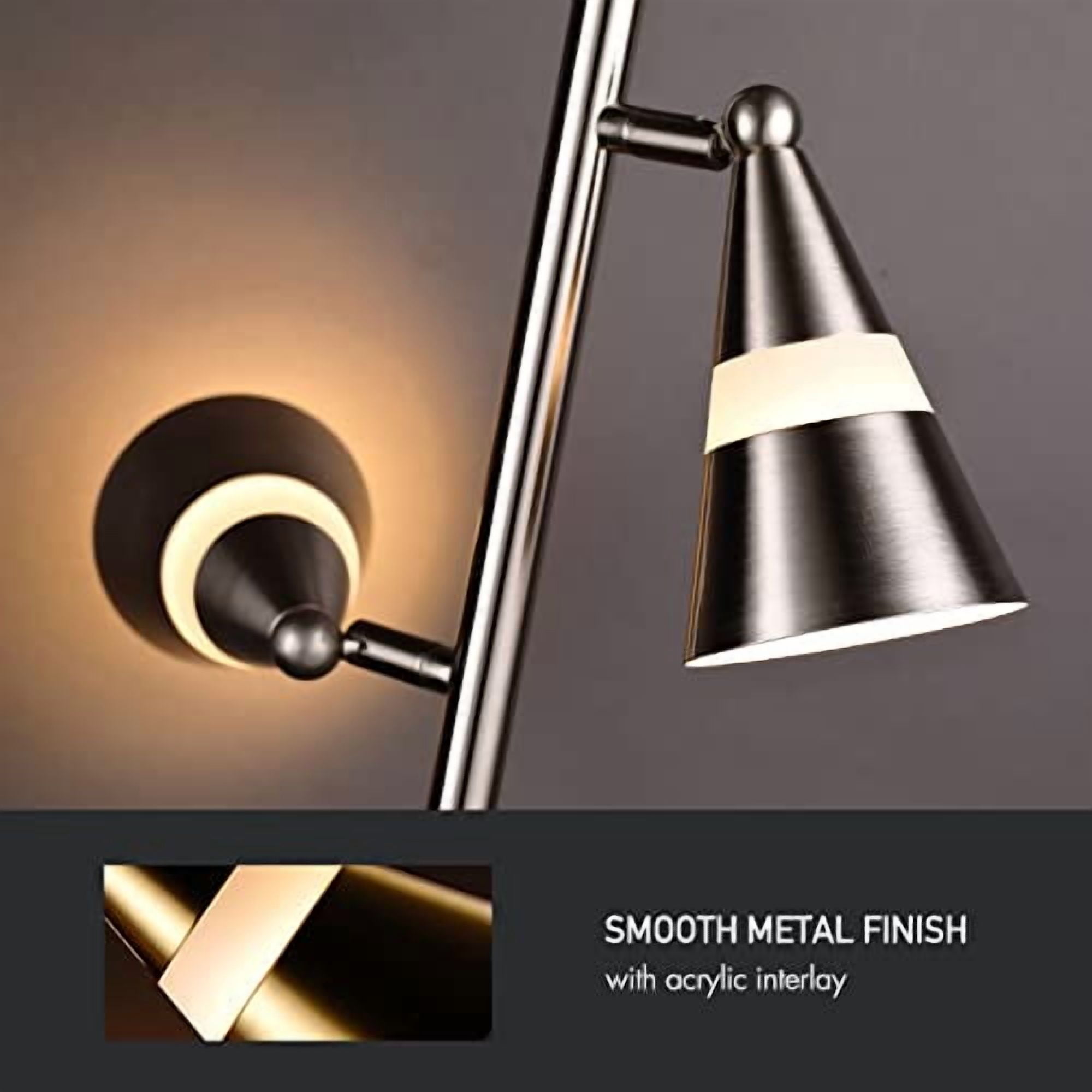 O’Bright Ash - 3-Light LED Tree Floor Lamp, Dimmable 3-Head LED ...