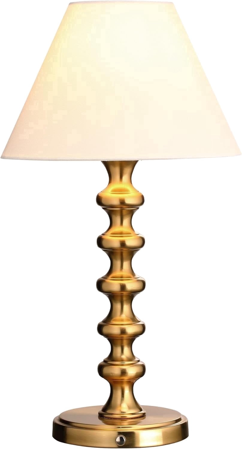 O'Bright Ember Rechargeable Table Lamp (Antique Brass_Baluster ...