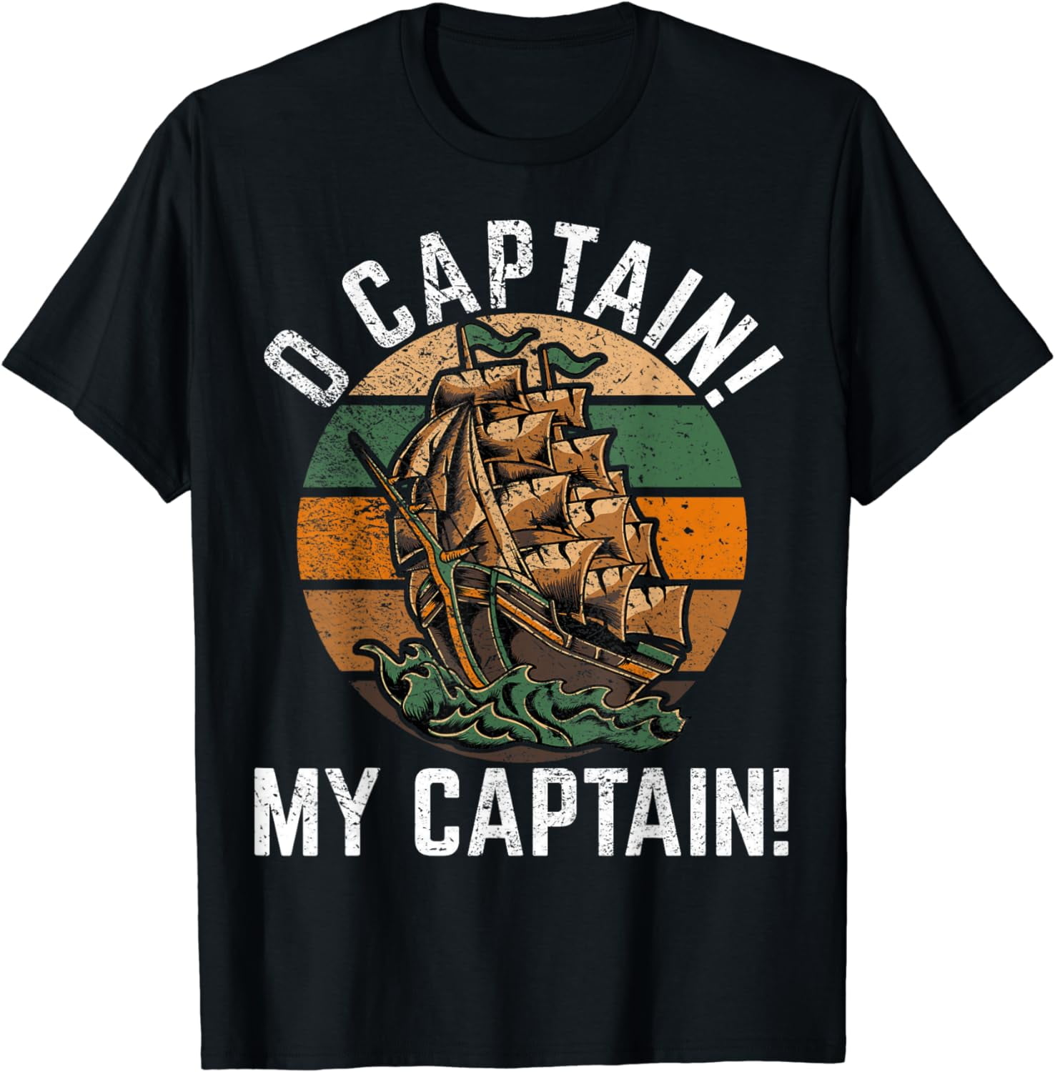 O Captain! My Captain! Walt Whitman Poet Poetry Poem Lover T-Shirt ...