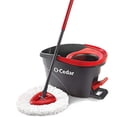 O-Cedar EasyWring Microfiber Spin Mop, Triangular Bucket Floor Cleaning ...