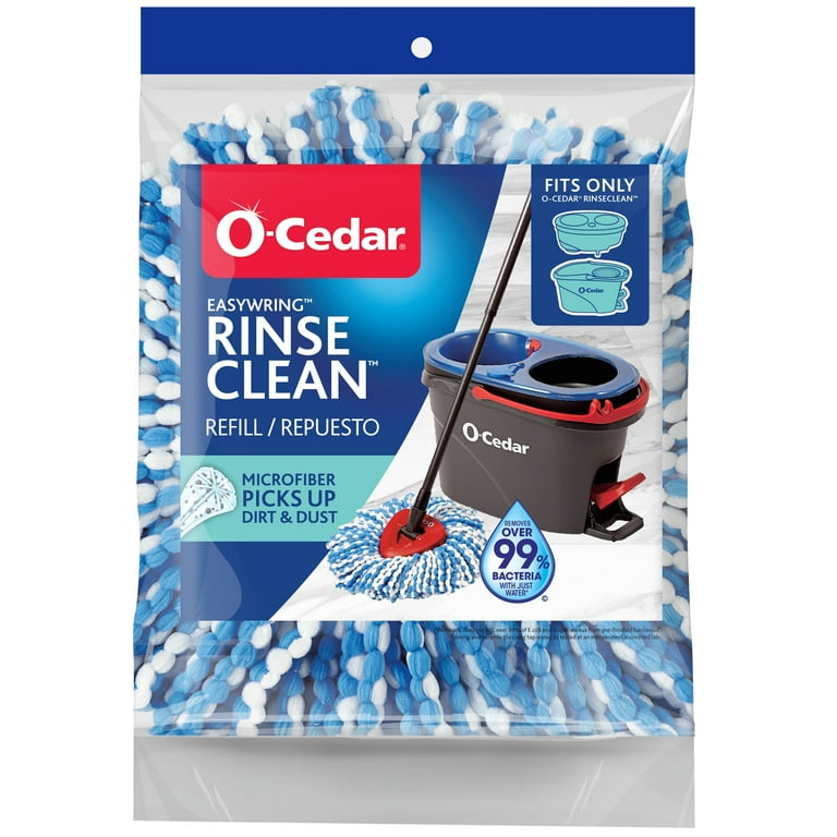O Cedar RinseClean Spin Mop Head Replacement Machine Washable Microfiber Refill Walmart