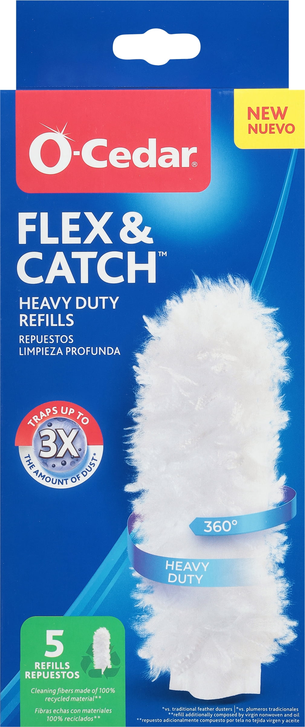 O-Cedar Flex & Catch Heavy Duty Dusting Refills (5 Count) - Walmart.com