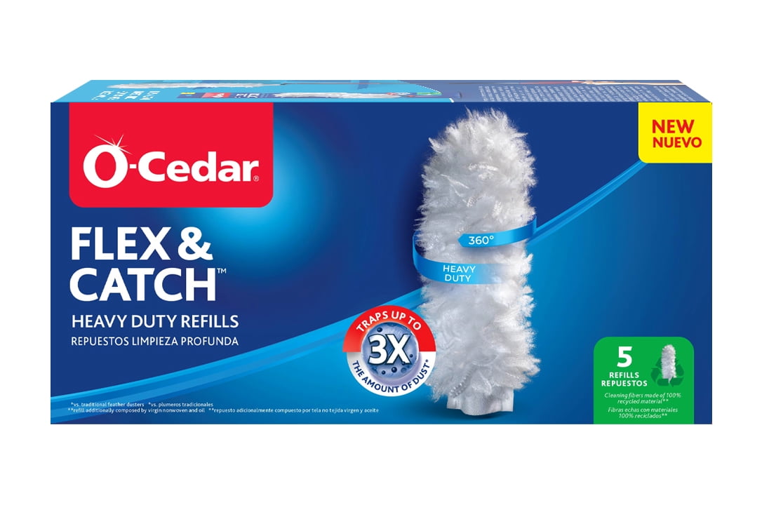 O-Cedar Flex & Catch™ Heavy Duty Dusting Mop Head Replacements, 5 Count ...