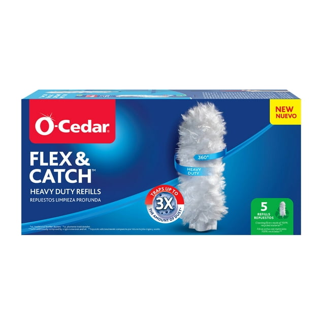 O-Cedar Flex & Catch Heavy Duty Dusting Refills (5 Count) - Walmart.com