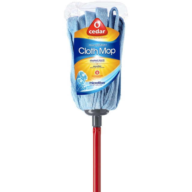 O-Cedar Microfiber Cloth Mop, Ultra-Absorbent, Streak-Free & Reusable ...
