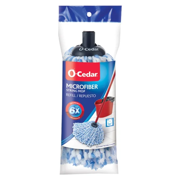 O-Cedar Microfiber String Mop Refill, Highly Absorbent, Washable, Floor Cleaning - Walmart.com
