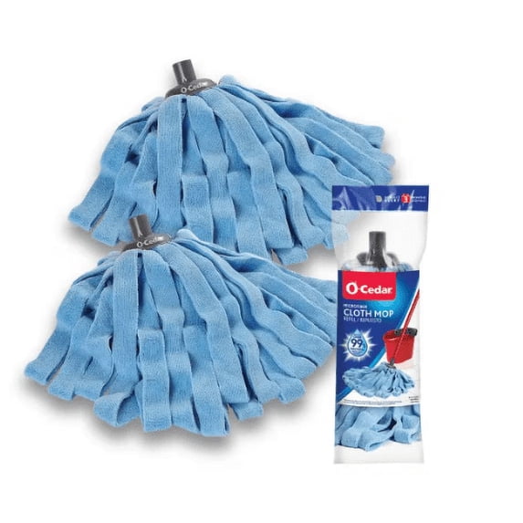 O-Cedar Microfiber Replacement Mop Head, Super Absorbent, Streak-Free ...