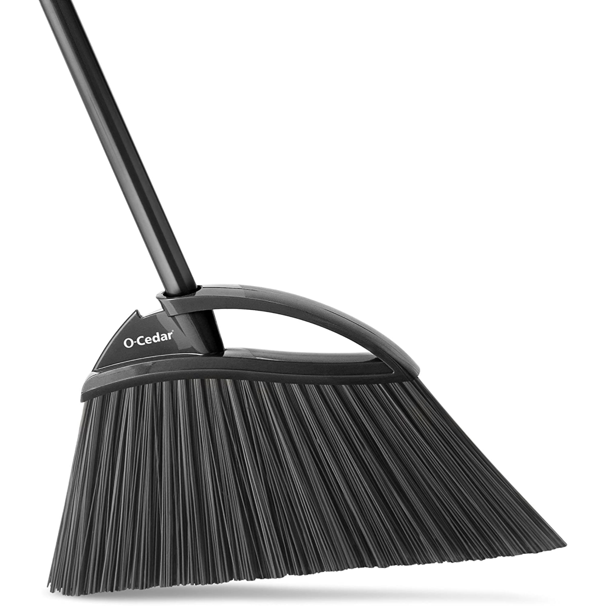 O-Cedar Angled Outdoor Power Corner Broom for Deck Sweeping, Black ...
